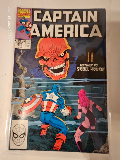 CAPTAIN AMERICA #370 couverture crâne rouge retour à Skull House Marvel ...