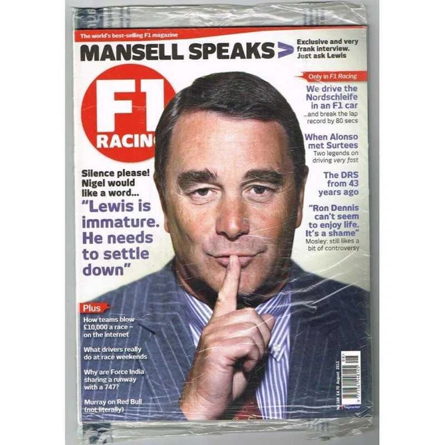 F1 RACING MAGAZINE August 2011 mbox3010/b Nigel Mansell - When Alonso ...
