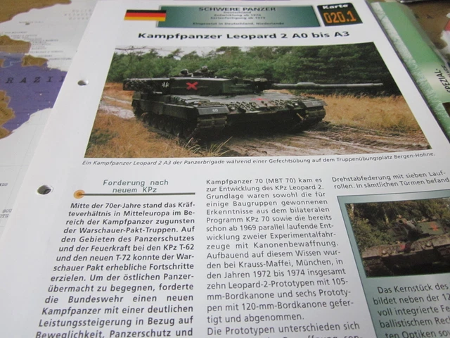 ARCHIV MILITÄRFAHRZEUGE PANZER Leopard 2 A0 bis A3 Deutschland EUR 5,70 ...