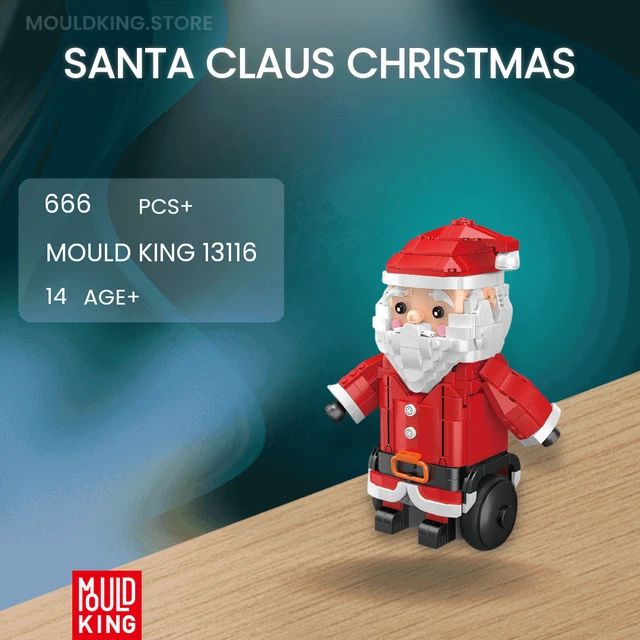 MOULD KING 13116 Remote Control & Programming Santa Claus Building Toy ...