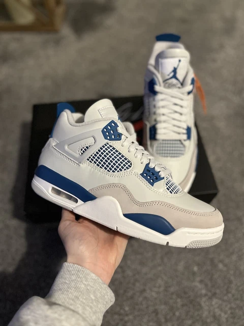 AIR JORDAN 4 blu militare retrò 2024, taglia UK 10, nuovissimo ...
