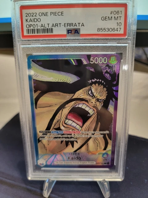 PSA 10 ROMANCE Dawn Kaido Alternate Art OP01-061 L une pièce pré-errata EUR 138,82 - PicClick FR