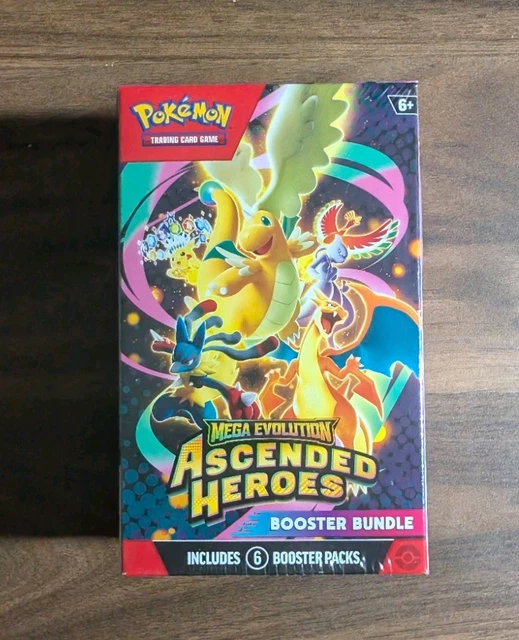 POKÉMON TCG MEGA Evolution: Ascended Heroes Booster Bundle Box 6 Packs ...