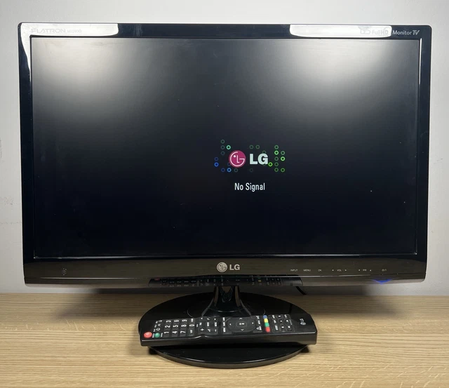 LG FLATRON M2280D-PZ 22" HD TV / PC Monitor 19V & Remote Control £41.24 ...