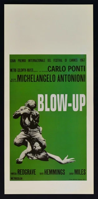 AFFICHE BLOW UP Michelangelo Antonioni Redgrave Hemmings Green Cinéma ...