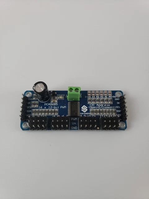 PCA9685 16-CHANNEL 12-BIT PWM Servo motor Driver I2C Module For Arduino ...