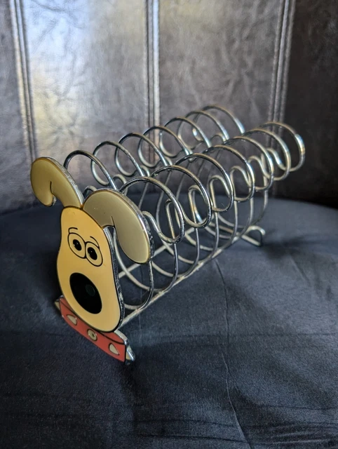 WALLACE AND GROMIT Metal Gromit Dog Novelty 6 Slice Toast Rack VGC EUR ...