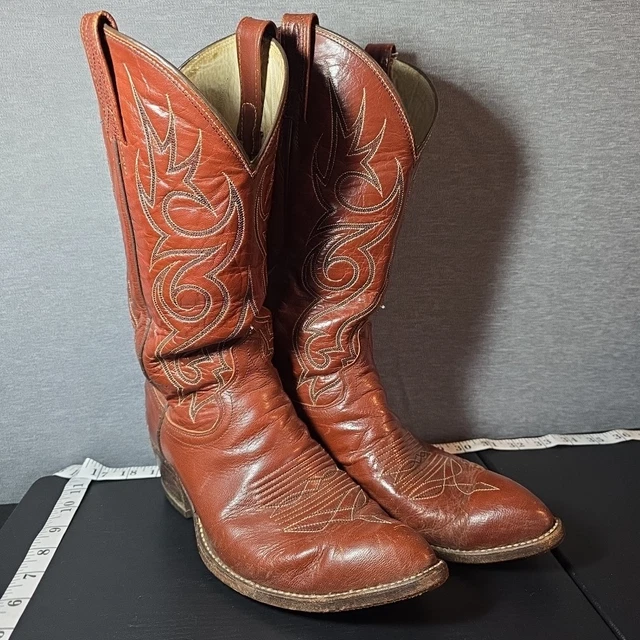 VINTAGE DAN POST 8 E men's cowboy boot £44.50 - PicClick UK