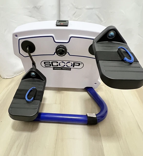 SCOOP LATERAL TRAINER Recumbent Sit Down Exercise Helix Machine White ...