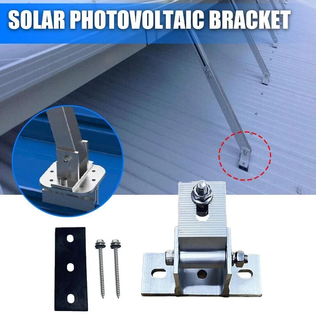 SOLAR MODULE BRACKET Pv Adjustable Flat Roof Mounting US Assembly 2022 ...