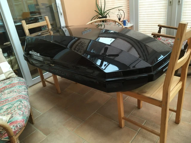 EXODUS (HALFORDS) CAR Roof Top Box / Storage + Key 470l Litre Black ...