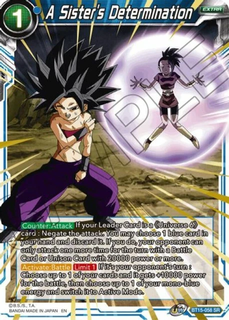 LIGHT PLAY DBS Masters A Sister's Determination - BT15-058 - SR Saiyan ...