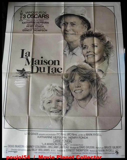 LA MAISON DU LAC - Fonda,Hepburn - AFFICHE 120x160 / 47x63 FRENCH ...