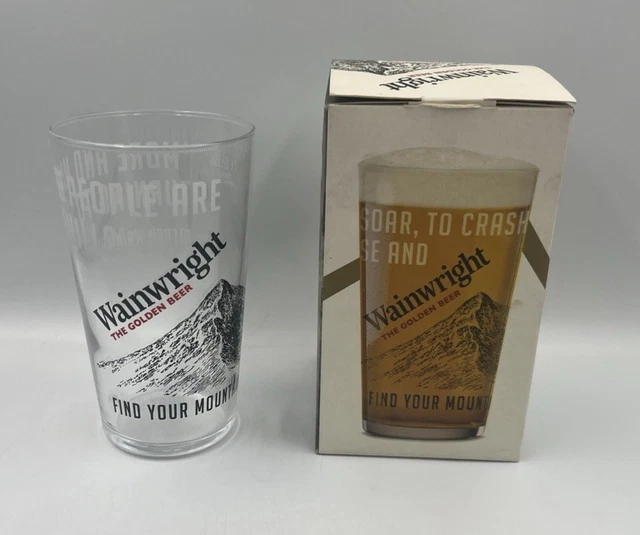 WAINWRIGHT SPECIAL EDITION Pint Glass Man Cave Home Bar Hiker Walker ...