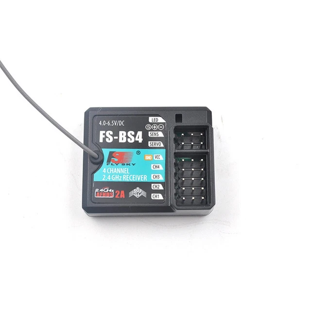 FS-BS4 2.4G 4CH Receiver with Gyro Stabilization For Flysky FS-IT4S FS ...