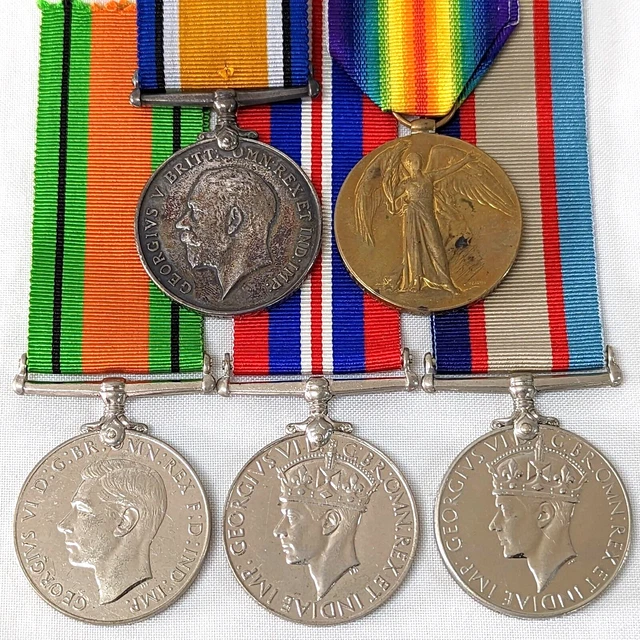 RARE IMPERIAL CAMEL Corps father & son WW1 & WW2 Australian Army medals ...