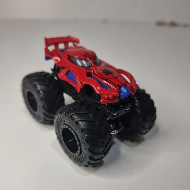 RARE HOT WHEELS Monster Jam Marvel Spider Man Monster Truck 1:64 Scale ...