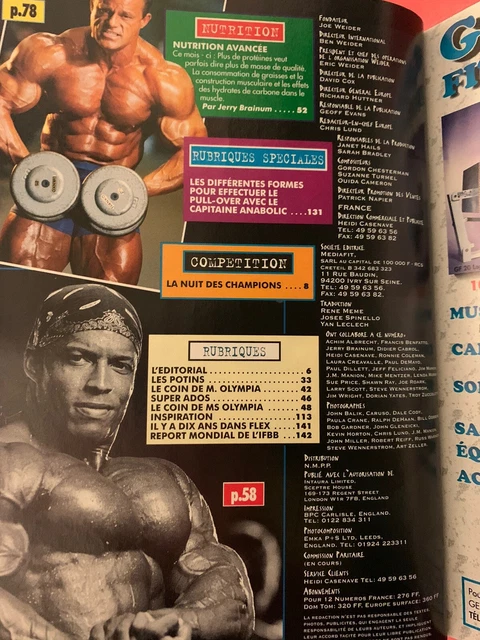 FLEX 1996 AUGUST #16 Shawn Ray Cover! Joe Weider Old Collection! Rare ...