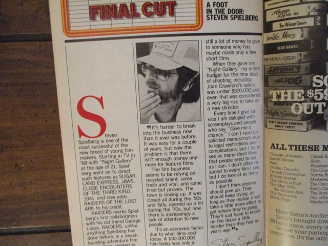 1981 CINEMA MAG(THE GREAT MUPPET CAPER/STEVEN SPIELBERG/DAVID AND ...