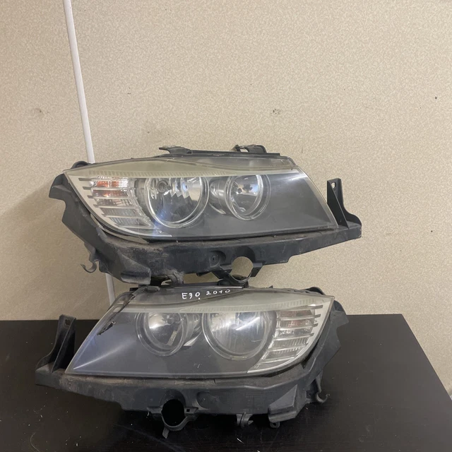 2008-2012 BMW 3 Series E90 E91 Lci Headlights Headlamps Pair Halogen ...