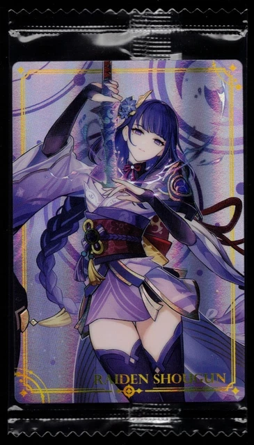 GENSHIN IMPACT RAIDEN Shogun R 12 Foil Sealed Wafer Card Vol.2 Japanese ...