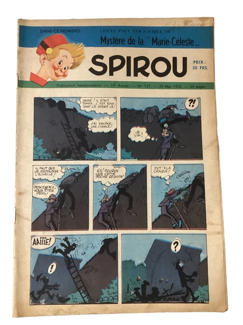 ANCIENNE REVUE SPIROU Vintage Bande Dessinée Livre Pas Lucky Luke Astérix 1952 EUR 4,00 ...