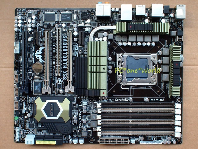 ASUS SABERTOOTH X58 motherboard Socket 1366 DDR3 Intel X58 100% working ...