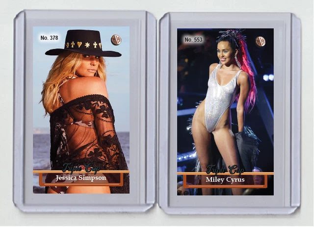 JESSICA SIMPSON RARE MH Triple Cap #'d x/3 Carte Tabac No. 378 EUR 5,53 - PicClick FR