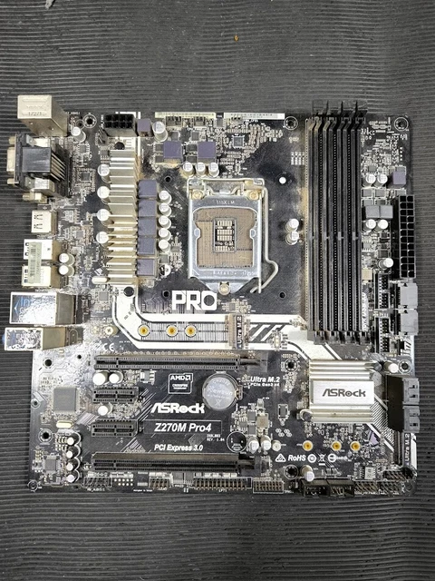 ASROCK Z270M PRO4 Motherboard - For Parts, Signs of Use £3.23 - PicClick UK