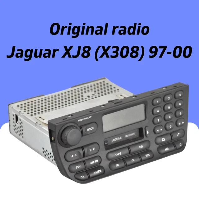 JAGUAR XJ XJ8 (X308) (97-00) Amplified audio Single DIN radio fitting ...