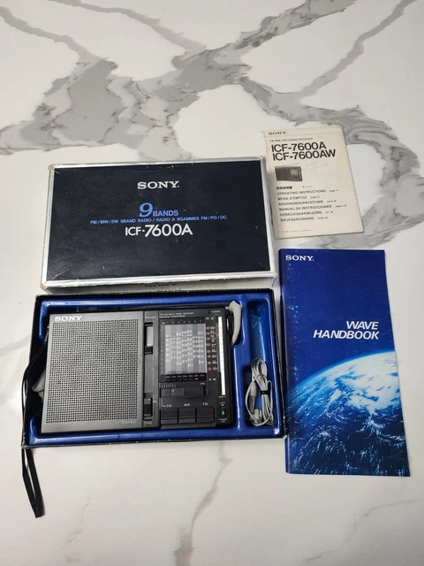 SONY FM/MW/SW 9BANDS Receiver ICF-7600A EXCELLENT CONDITION £94.73 ...