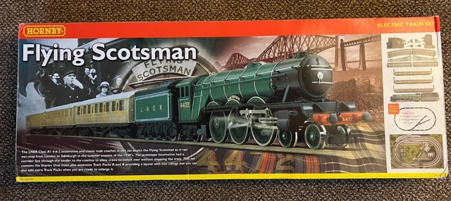 HORNBY R1039 FLYING Scotsman - Train Set - 00 Gauge Electric £150.00 - PicClick UK