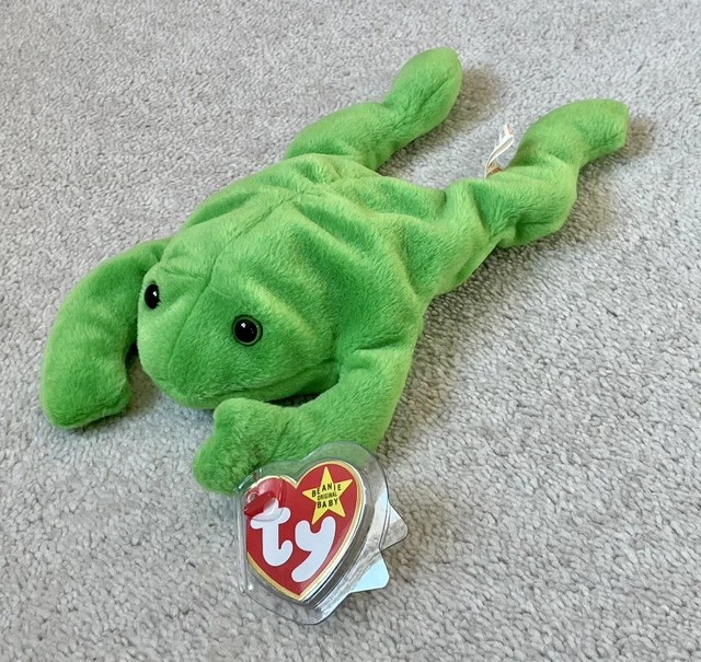 TY LEGS THE frog original Beanie Babies collection 1993 PVC retired ...