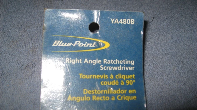 BLUE-POINT YA480B RIGHT Angle Ratcheting Screwdriver NOS still in ...