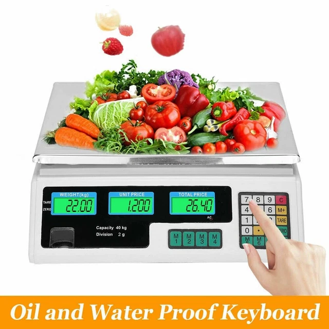 DIGITAL KITCHEN SCALES Commercial Shop Market Food Weight Scale ...