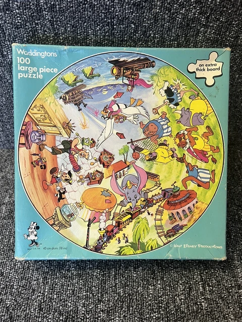 WADDINGTONS THE WORLD of Walt Disney COMPLETE 100 Pieces. 1979 Jigsaw ...