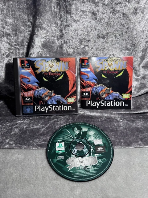 SPAWN THE ETERNAL Sony PS1 Playstation 1 Rare Complete Tested & Working ...