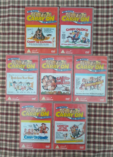 7 DVDS CARRY On Movies Film Comedy Fun Laugh Happy Smile Family Night ...