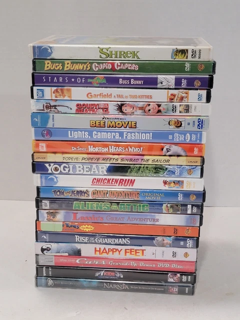 20 DVD KIDS Random Lot - Animated, Children &/or Family - DVDs ...