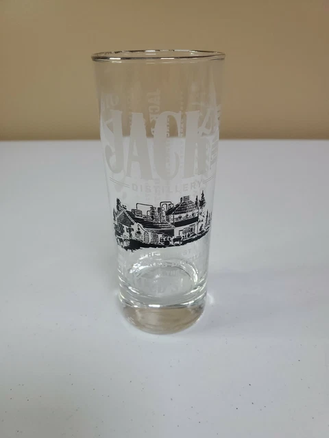 JACK DANIELS ETCHED Clear Tall Highball Whiskey Glass Tennessee Old No ...