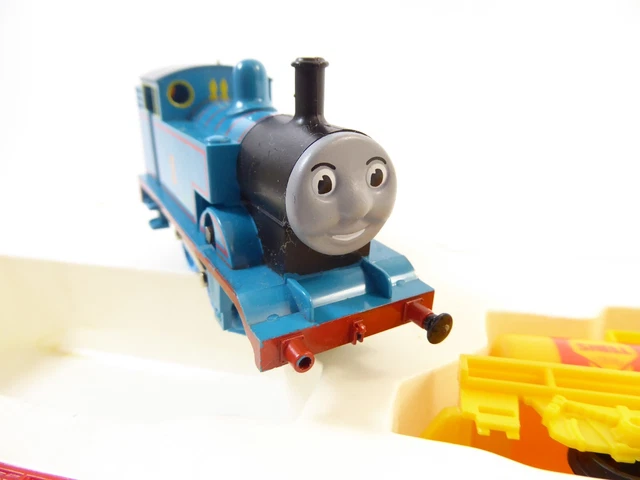 THOMAS THE TANK Engine Clockwork Train Set Hornby Key Boxed Extra Track ...
