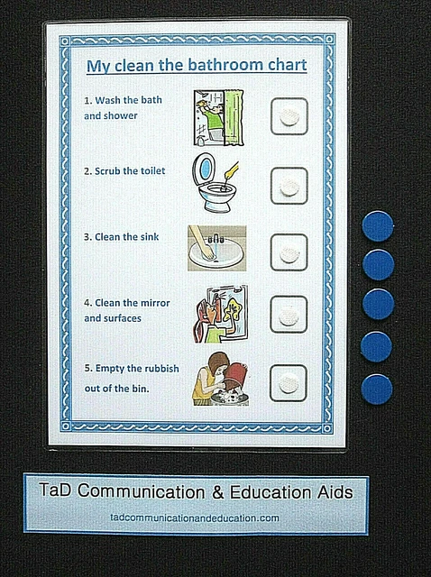 Adhd Timer Bath Routine Visual Wall Chart – For Autism, ADHD, SEN ...