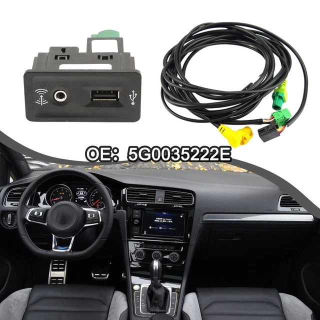 FOR GOLF MK7 CarPlay Media MDI USB AUX Cable Easy to Install 5G0035222E ...