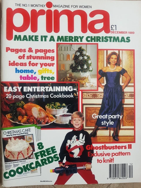 (1989) PRIMA MAG, Christmas, Pattern, Puzzles, Knitting ,Fashion ...