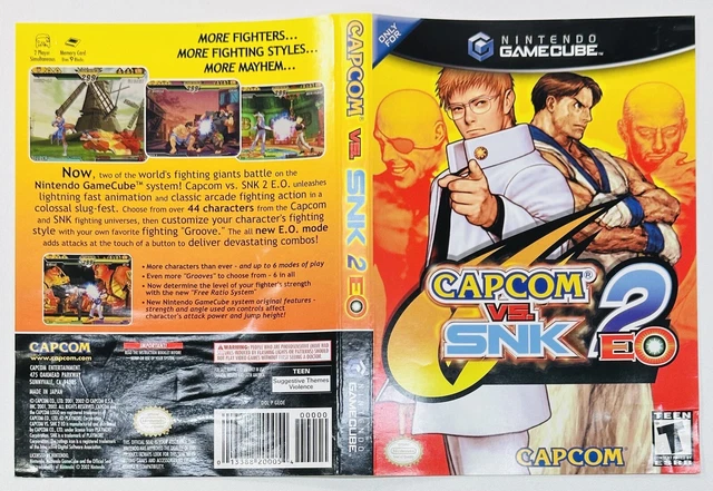CAPCOM VS SNK 2: EO Nintendo GAMECUBE ARTWORK Only NO GAME! FREE ...
