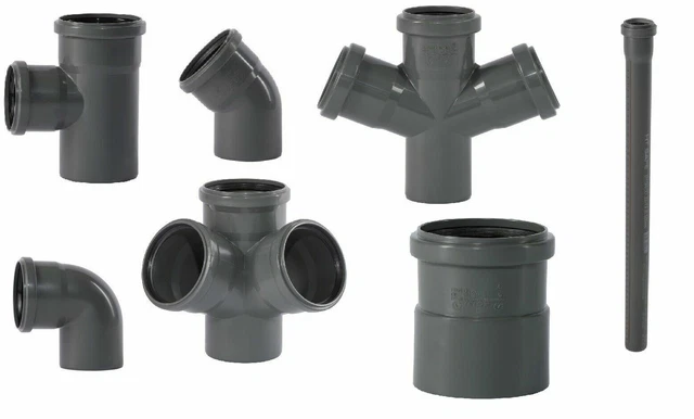 OSTENDORF HTSAFE HT Rohr Abflussrohr Abwasserrohr Bogen Abzweig Muffe HT Safe EUR 2,79 - PicClick DE