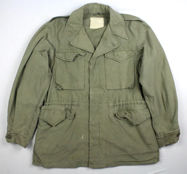 VINTAGE 1940'S M-1943 WWII Era Field Jacket Size Medium Regular WW2 £90 ...