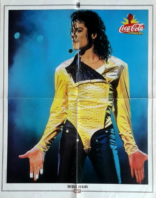 MICHAEL JACKSON 80S-90S Rare Argentinian Magazine Poster Coca Cola in ...