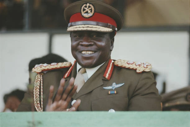 IDI AMIN APPLAUDING at a military event in Kampala Uganda 1970s OLD ...