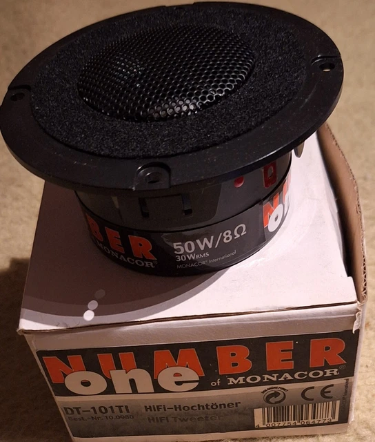 &NUMBER ONE& OF "MONACOR" HiFi- Hochtöner DT- 101TI50 Watt/ 8 Ohm Neu!!! EUR 25,00 - PicClick DE